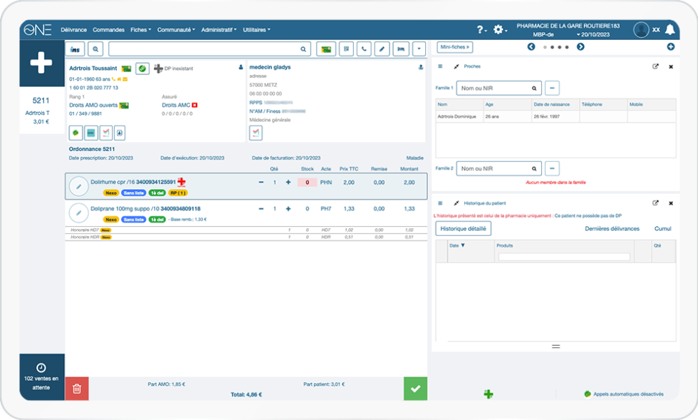 PHARMONY ONE gestion d'officine - Pharmony France